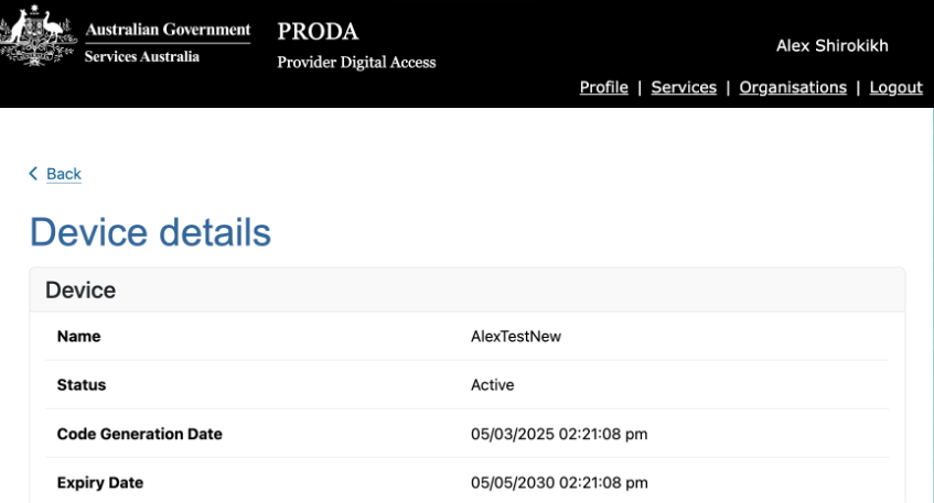 Set up NDIS PRODA Connection